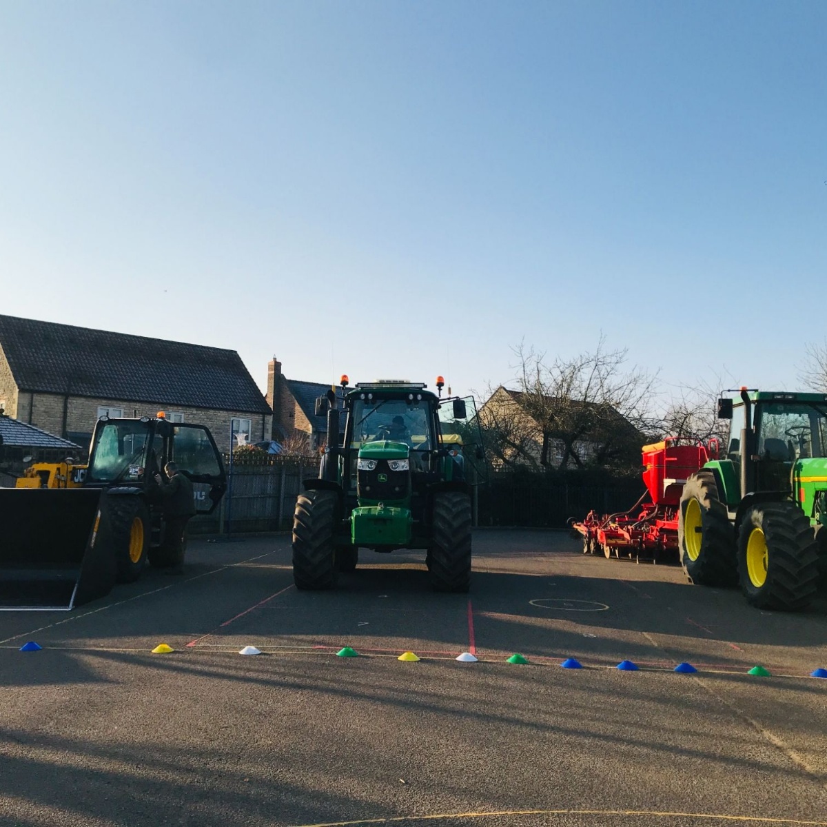 Tractors in School - Baston C of E Primary School